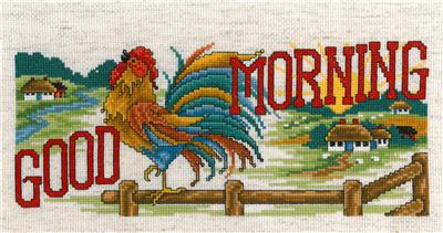 "Good Morning" | Cross Stitch Design at Imaginating